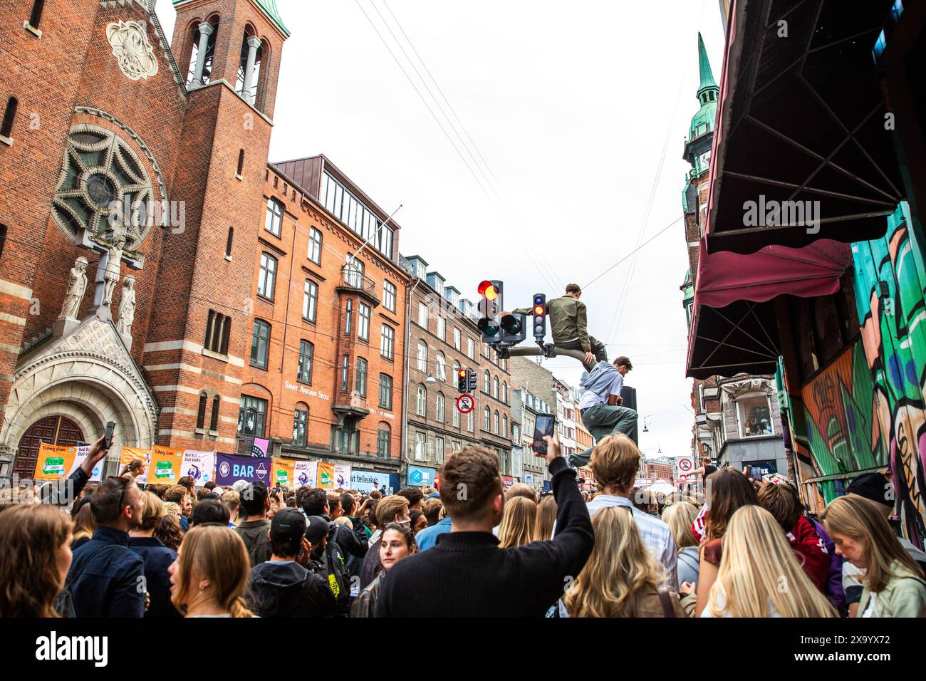Copenhagen, Denmark. 30th, May 2024. Party people take the streets of ...