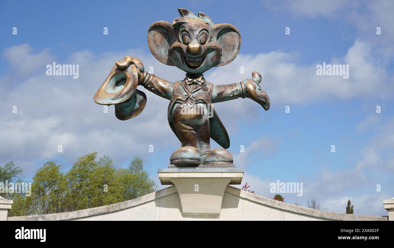 Rust, Germany-March 28.2024: Statue of "Ed Euromaus", the mascot of ...