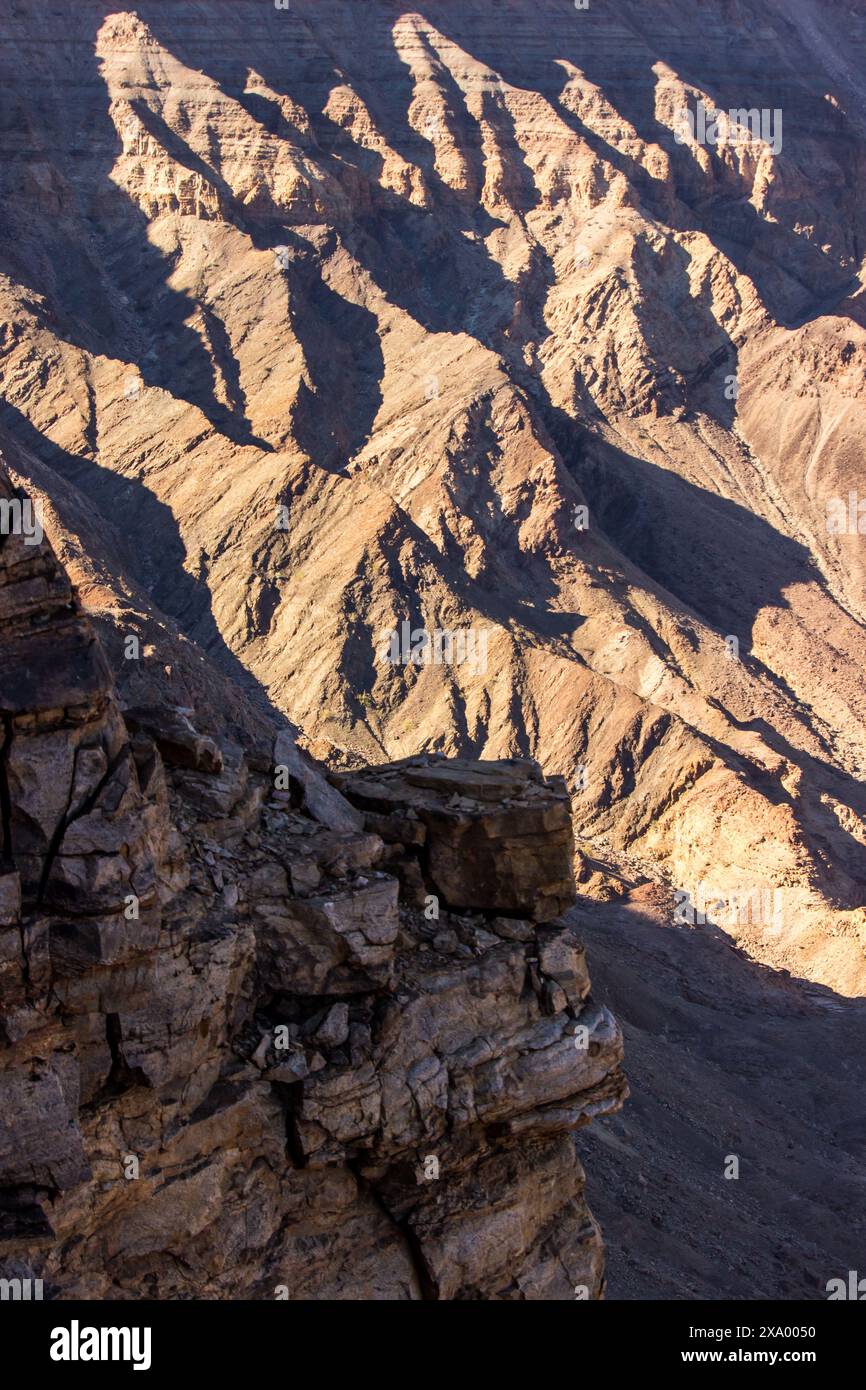 Rock layers of the Nama group, on the folded and tilted Namaqua ...