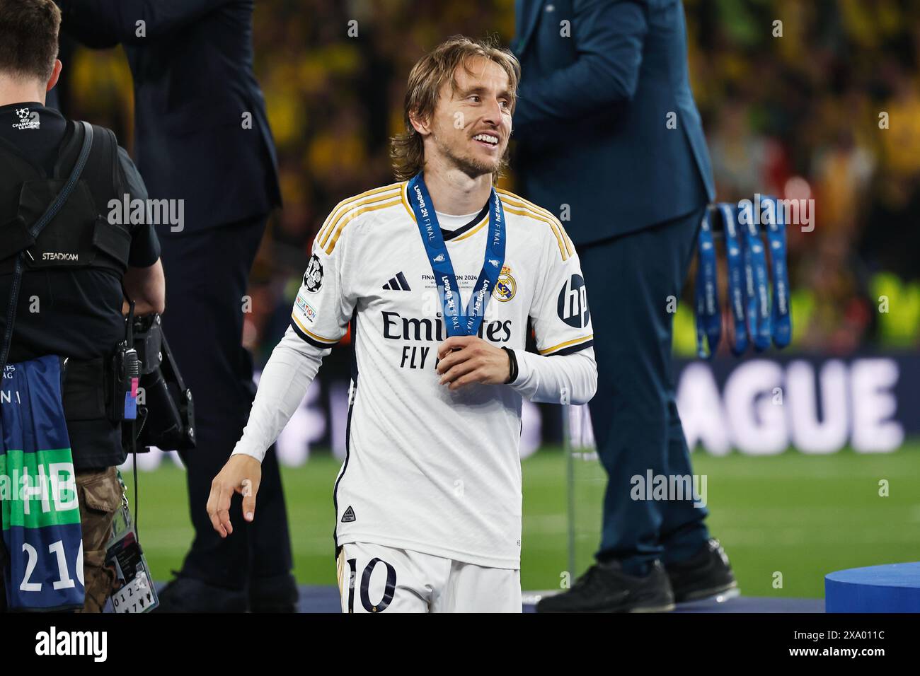 London, UK. 1st June, 2024. Luka Modric (Real) Football/Soccer : Modric ...