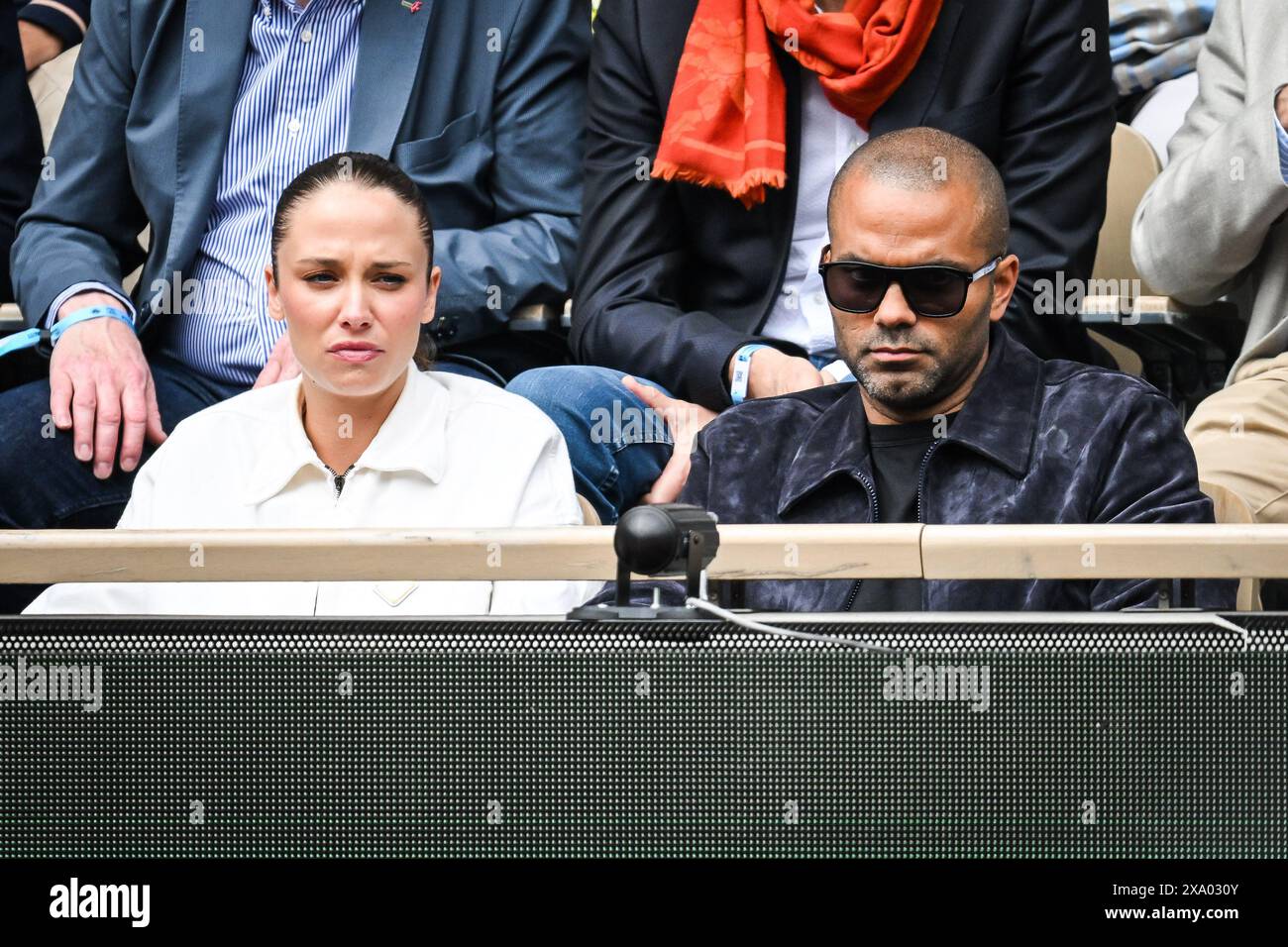 Tony PARKER with his partner Agathe TEYSSIER during the eight day of ...