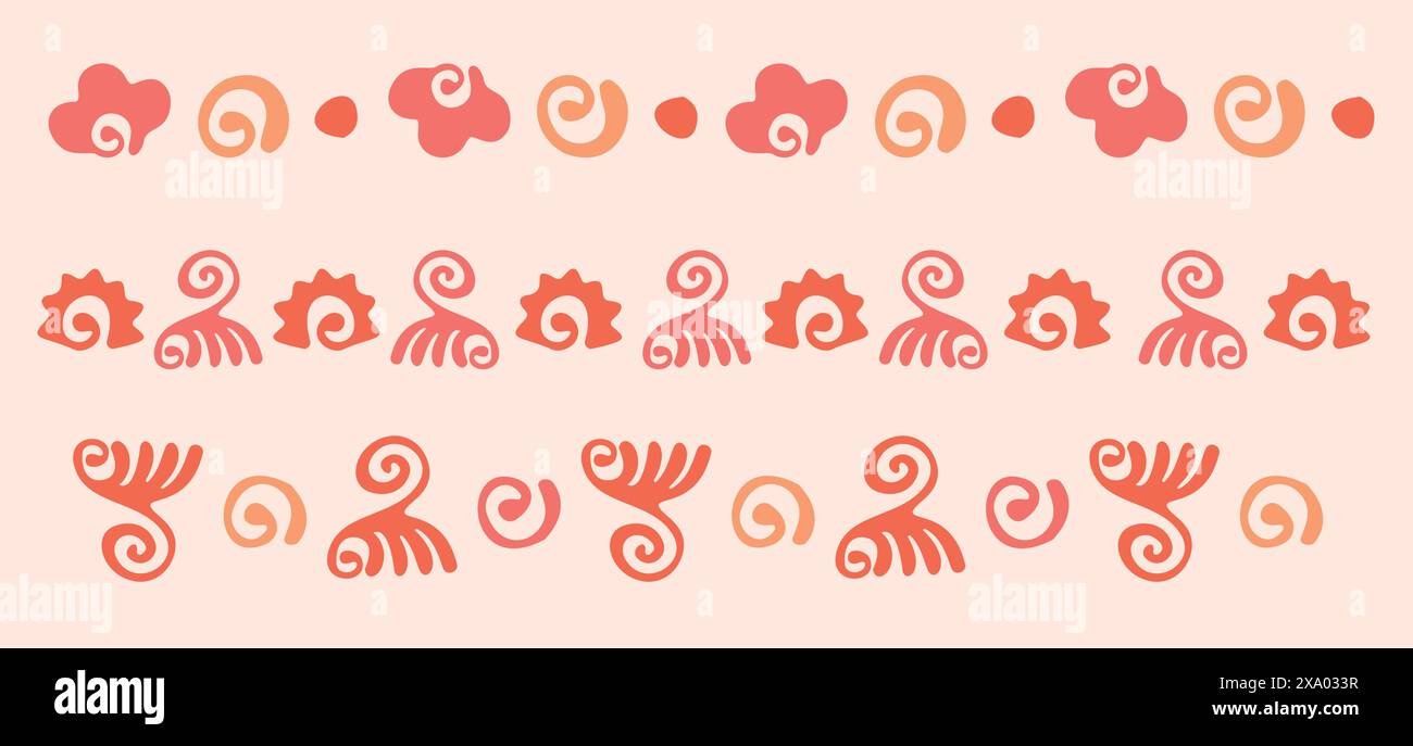 Peach fuzz botanical set texture vector motif with color of the year ...