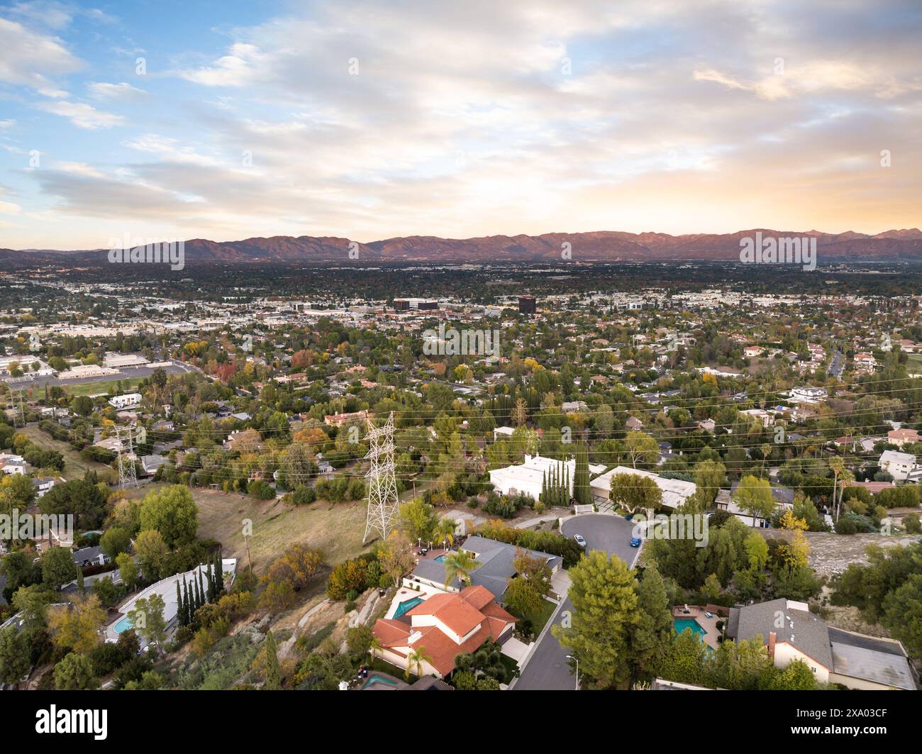 Aerial view rural remote town hi-res stock photography and images - Alamy