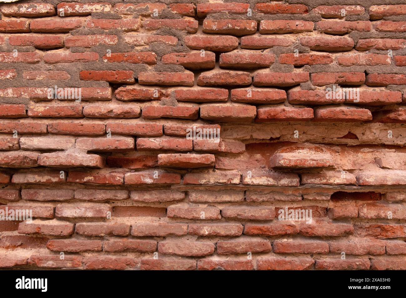 Old last century red brick wall. Ganja city. Azerbaijan Stock Photo - Alamy