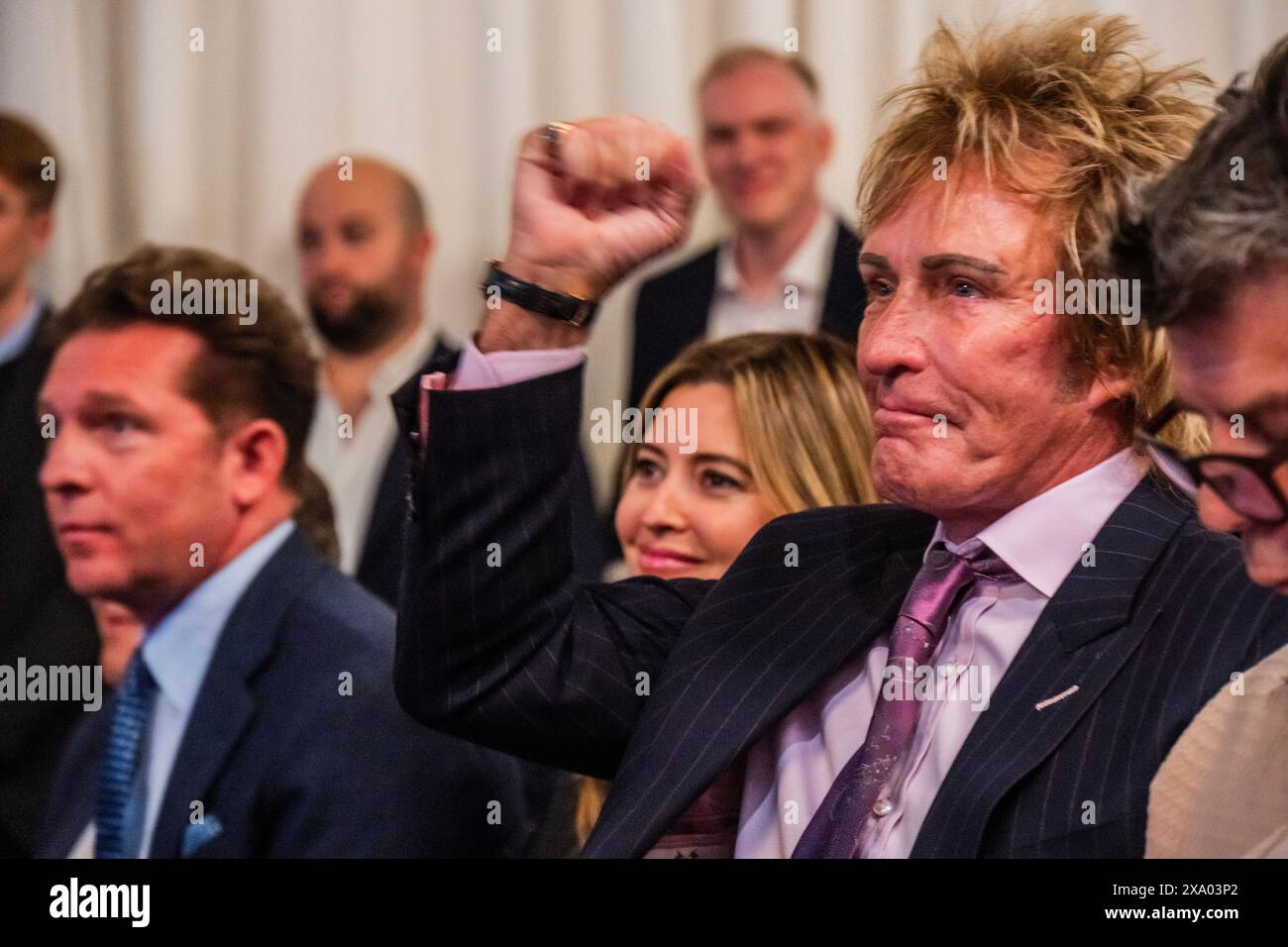 London, UK. 3rd June, 2024. Charlie Mullins and Holly Valance show ...