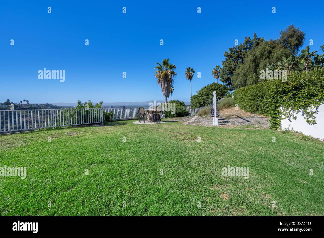 Lawn in spacious backyard hi-res stock photography and images - Alamy