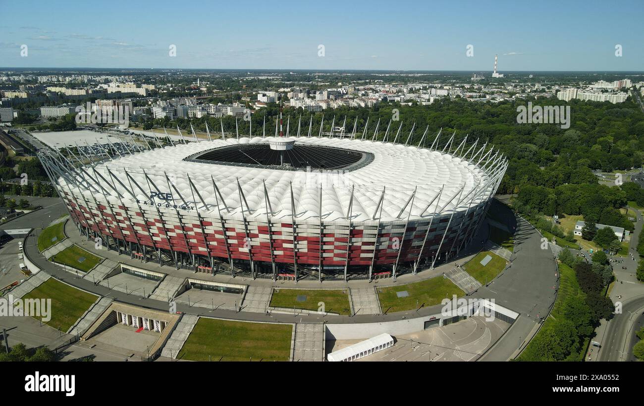 A captivating aerial image capturing the grandeur of a contemporary ...