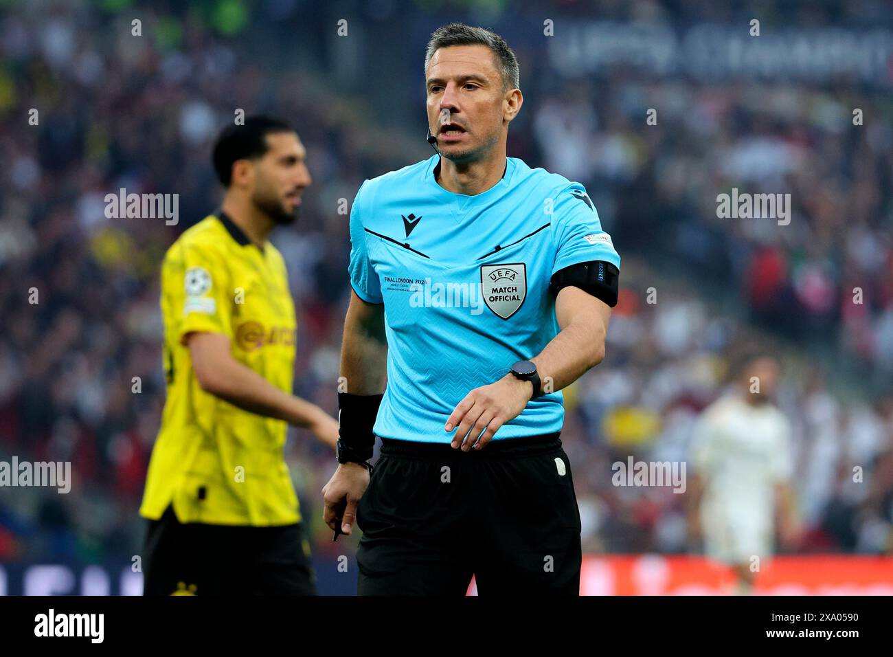 Referee Slavko Vincic during the 2023/2024 Champions League Final ...