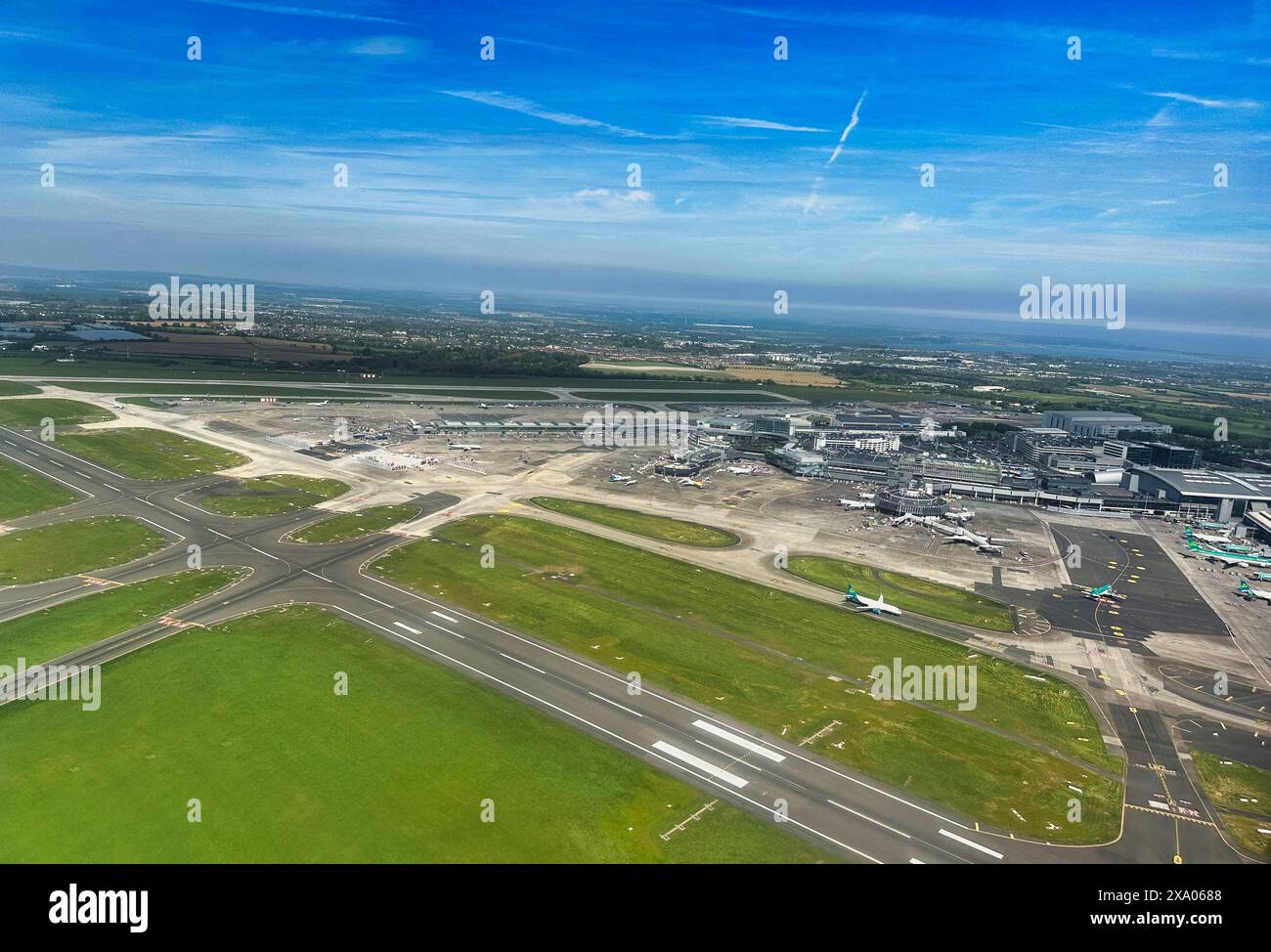 Dublin, Ireland, 9th May, 2024 Take off at Dublin International Airport ...