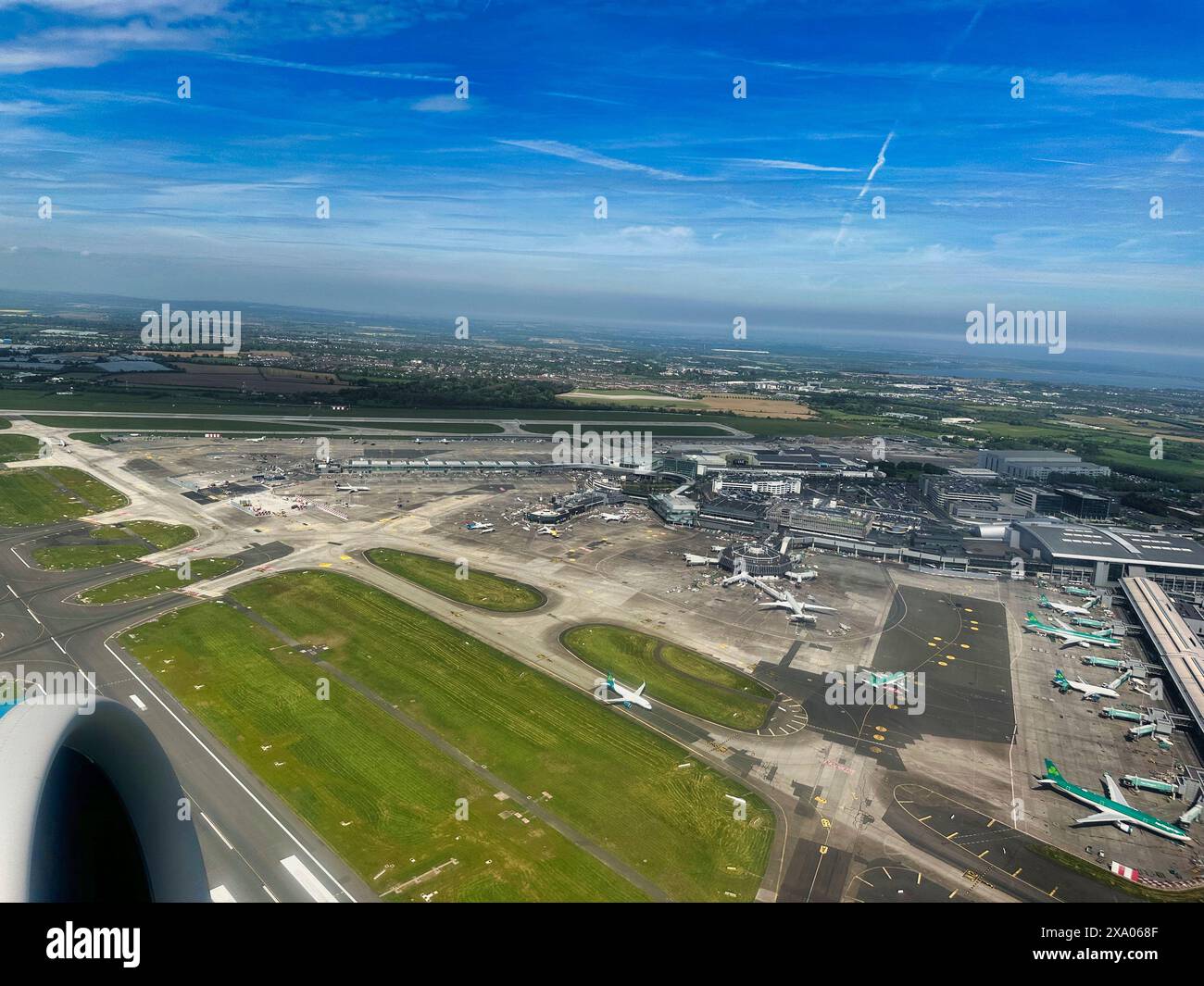 Dublin, Ireland, 9th May, 2024 Take off at Dublin International Airport ...