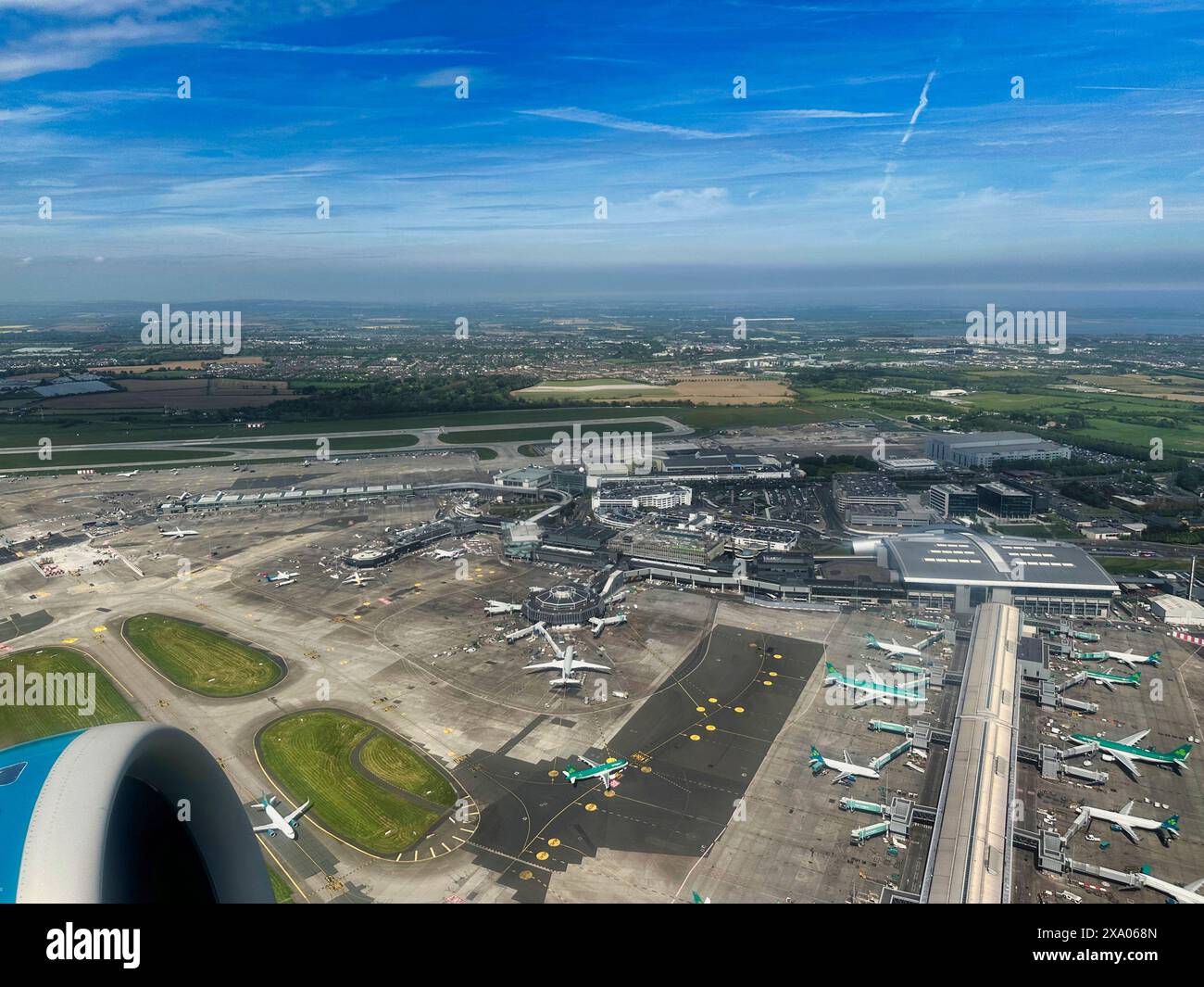 Dublin, Ireland, 9th May, 2024 Take off at Dublin International Airport ...