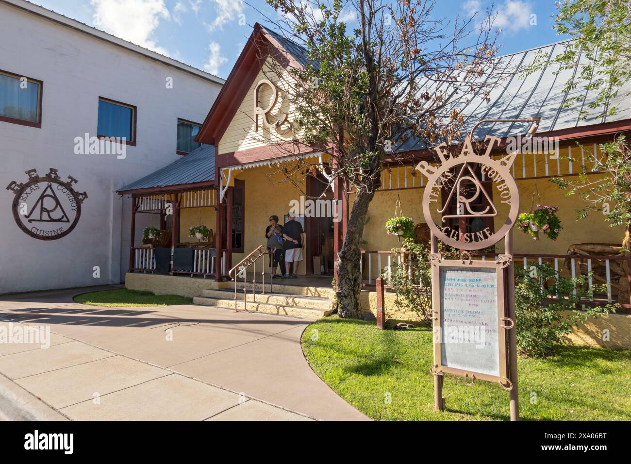 Texas, Alpine, Reata Restaurant, Texas Cowboy Cuisine Stock Photo - Alamy