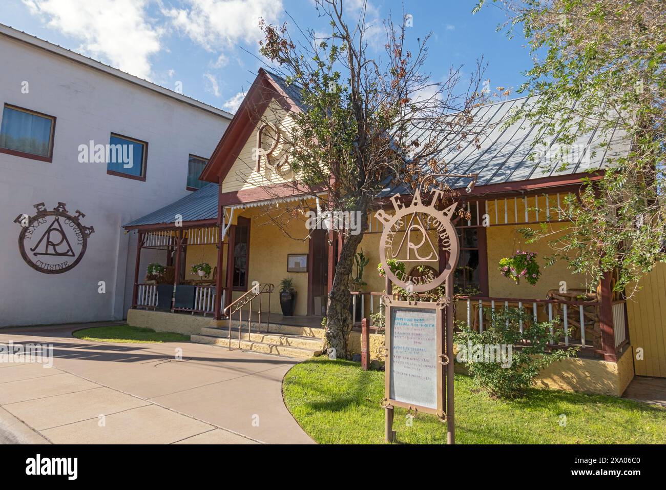 Texas, Alpine, Reata Restaurant, Texas Cowboy Cuisine Stock Photo - Alamy