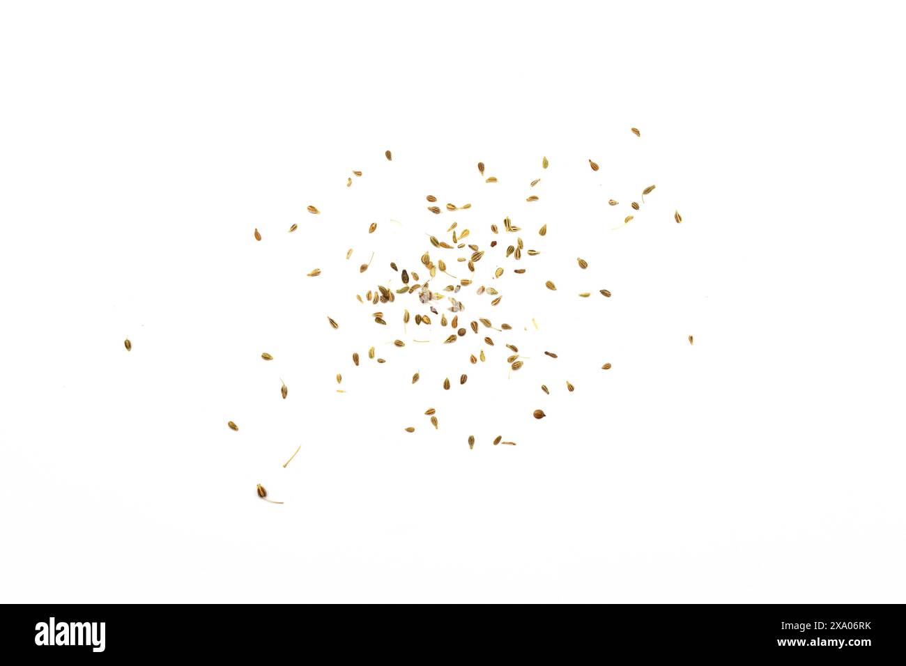 Pile of of dried anise seed (aniseed) isolated on white background ...
