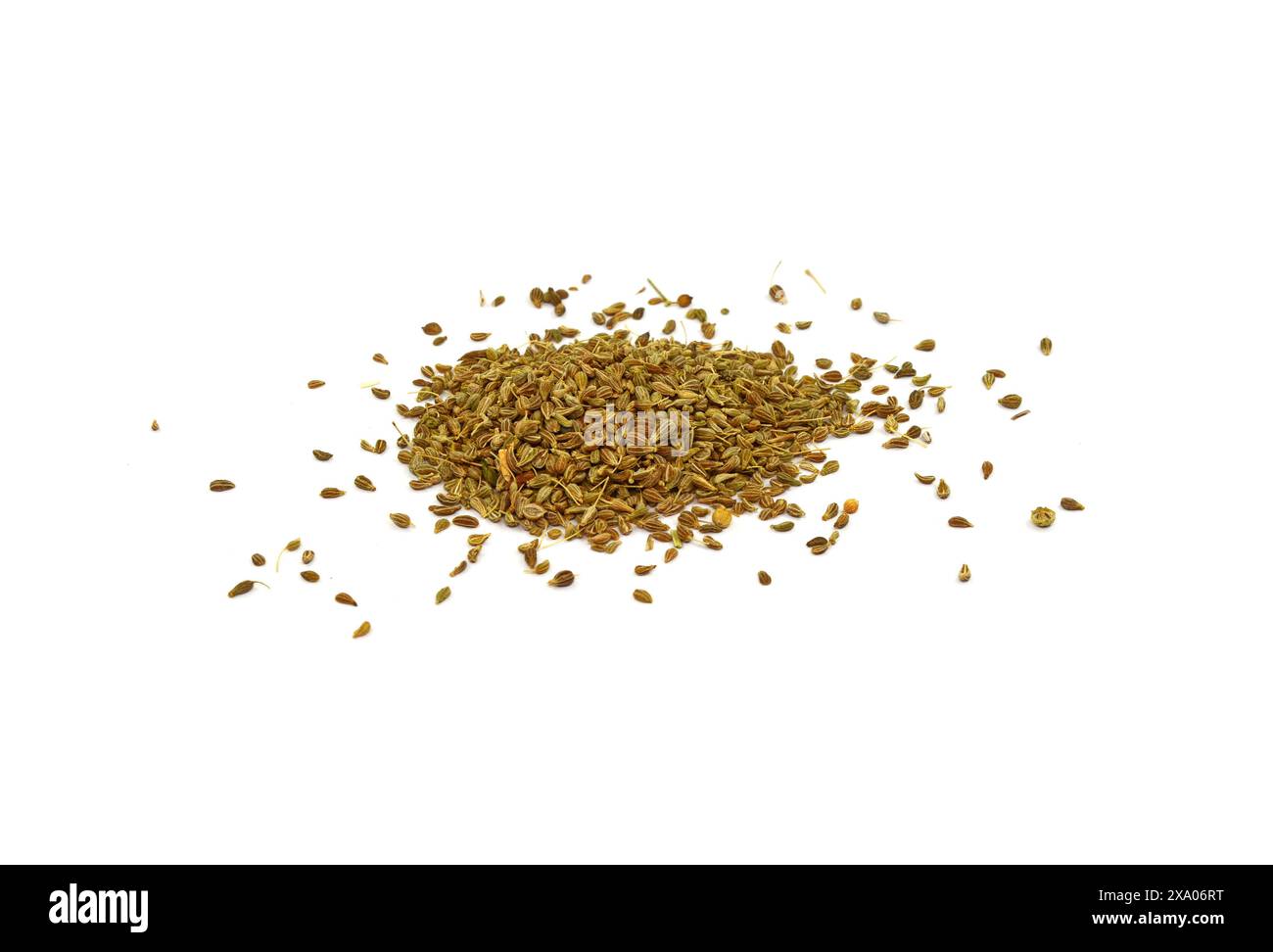 Pile of of dried anise seed (aniseed) isolated on white background ...