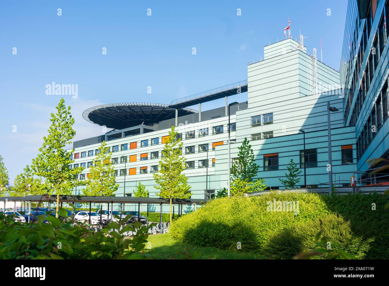Bregenz: hospital Landeskarnkenhaus Bregenz in Bodensee (Lake Constance ...