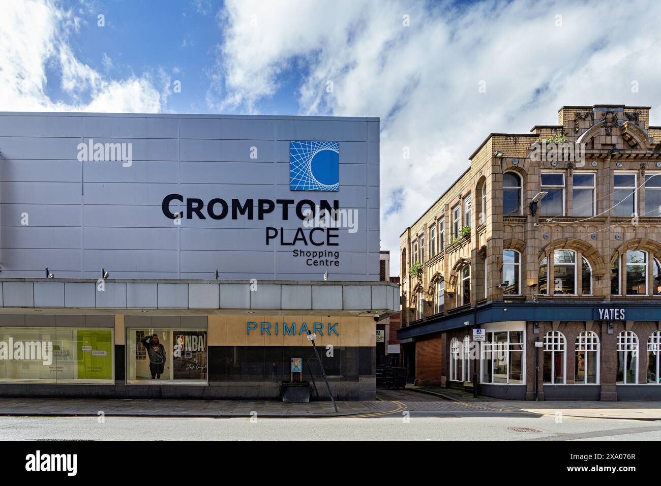 Bolton Greater Manchester UK 06 April 2024. Crompton place shopping ...