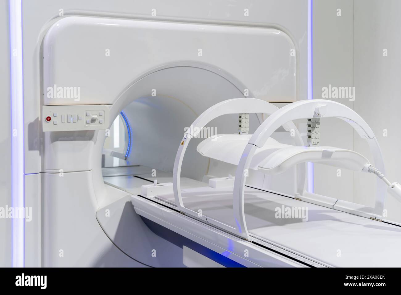 close up view of modern MR medic device with details. medical concept ...