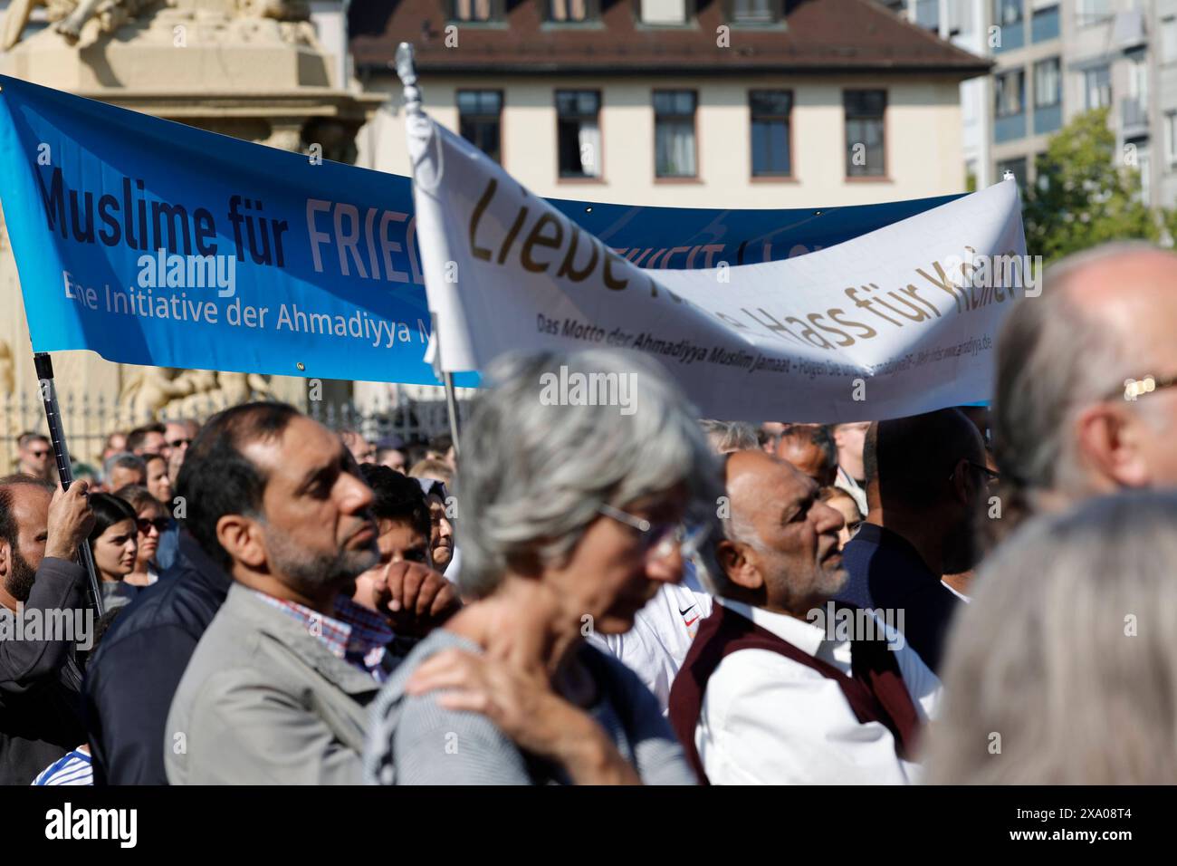 03.06.2024 Nach tödlicher Messerattacke am Marktplatz in Mannheim bei einer Veranstaltung der ...