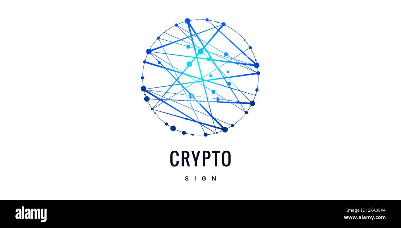 Sign, logo Blockchain transaction Stock Vector Image & Art - Alamy