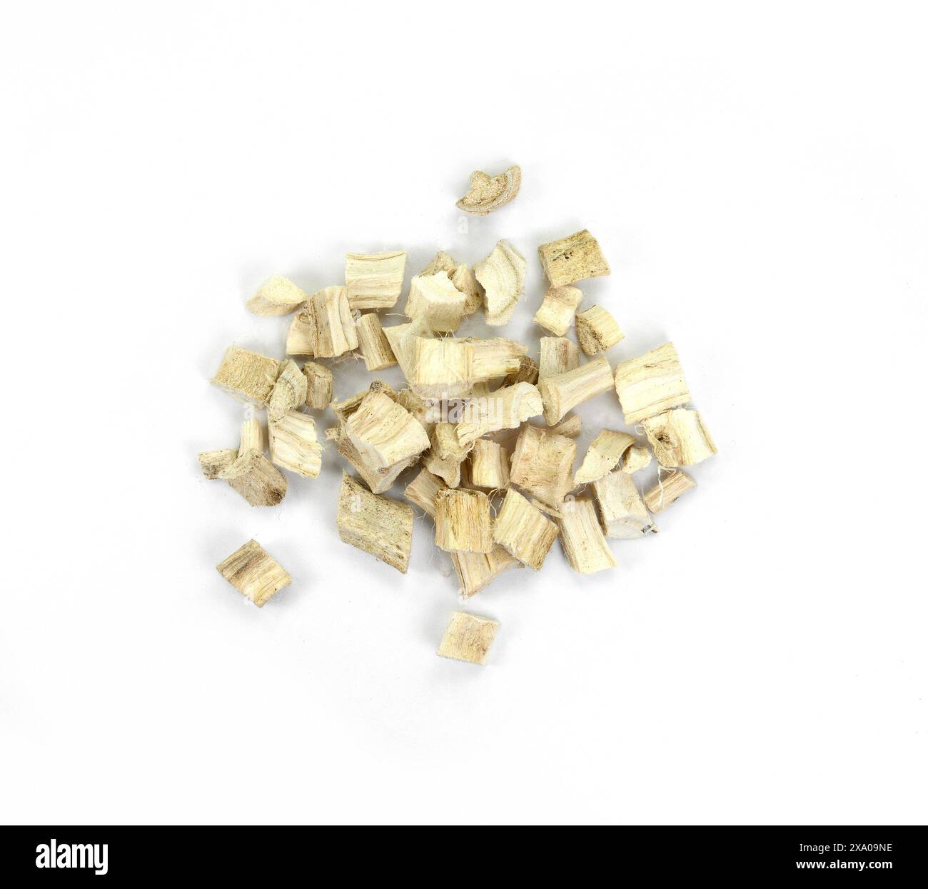 Dry chopped root of marshmallow (Althaea officinalis). Marshmallow root ...