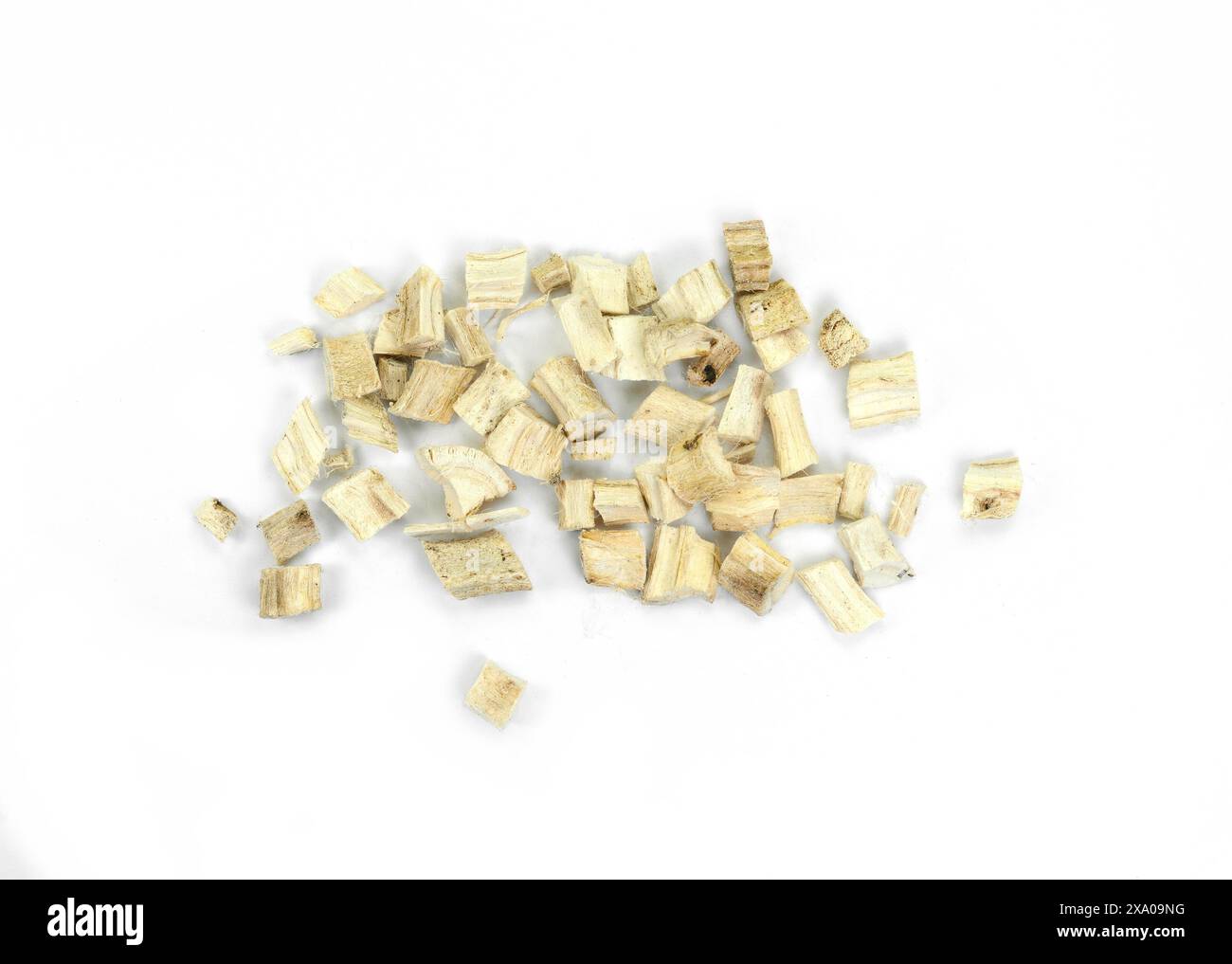 Dry chopped root of marshmallow (Althaea officinalis). Marshmallow root ...