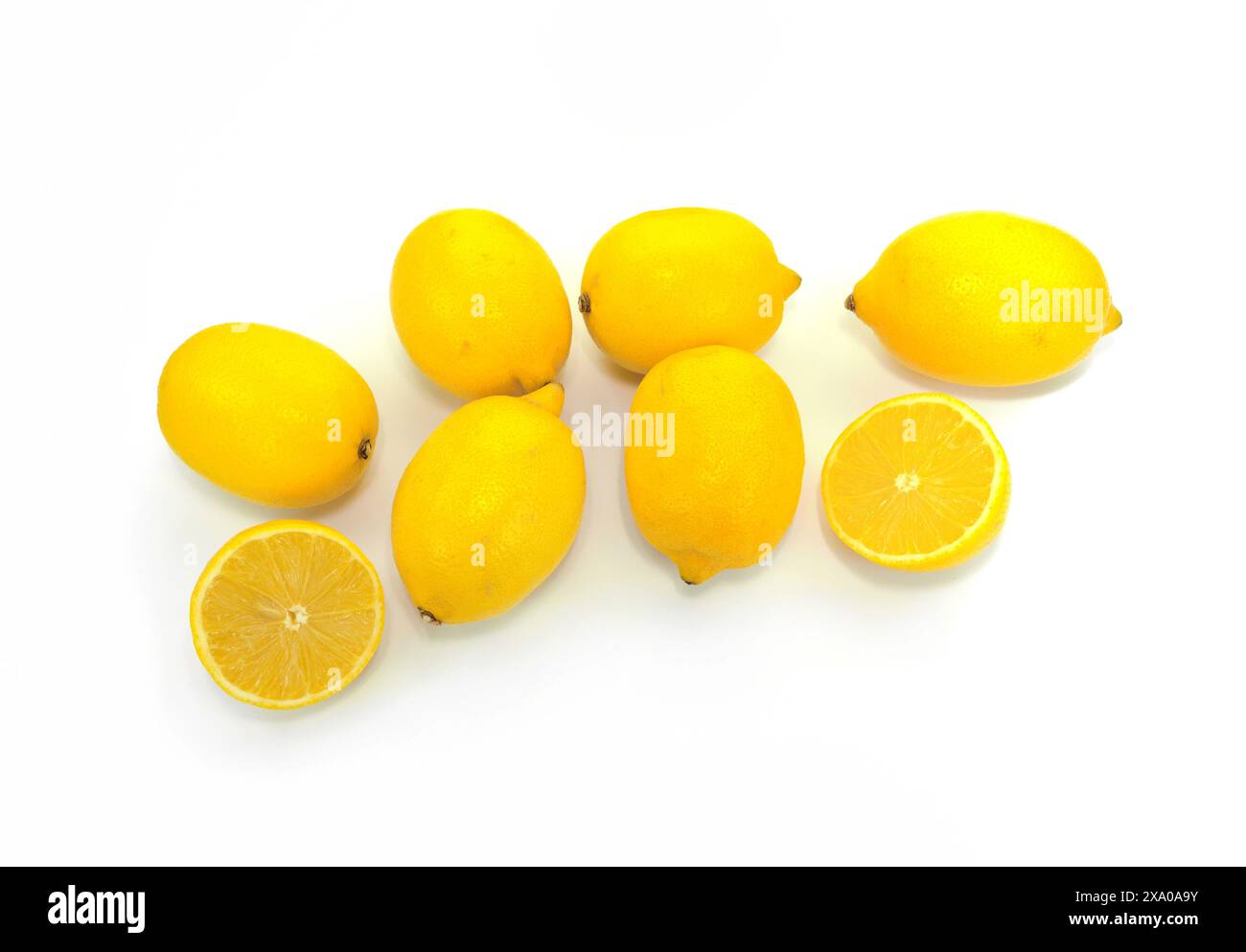 Pile lemons fresh fruit market Cut Out Stock Images & Pictures - Alamy