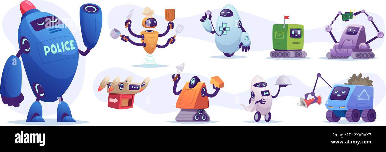 Robot assistant. Bionic prosthesis chatbot and robot from cleaning ...