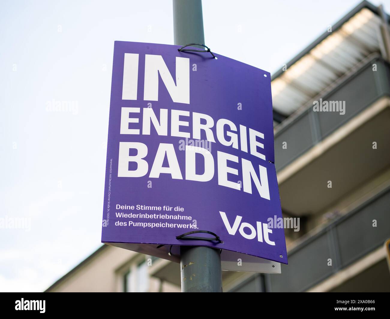 Volt Europa campaign poster of the pro European political party ...