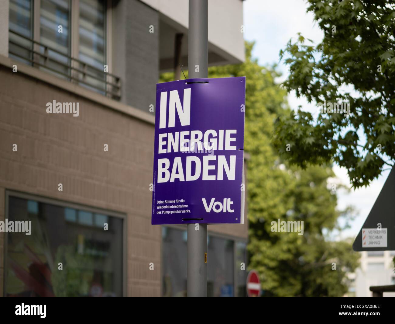 Volt campaign poster of the pan-European political movement ...