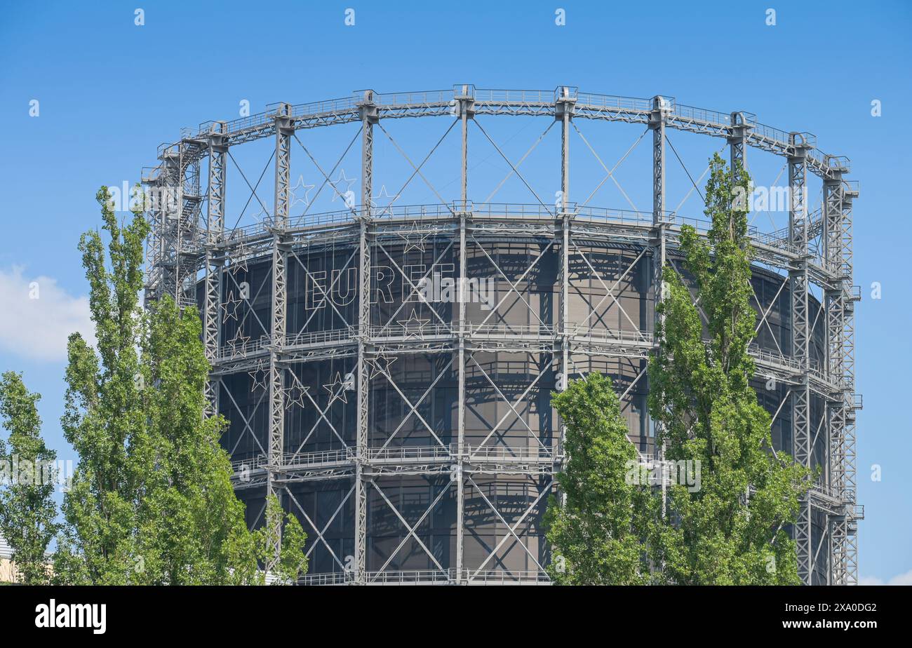 Gasometer, EUREF-Campus, Schöneberg, Berlin, Deutschland Stock Photo ...