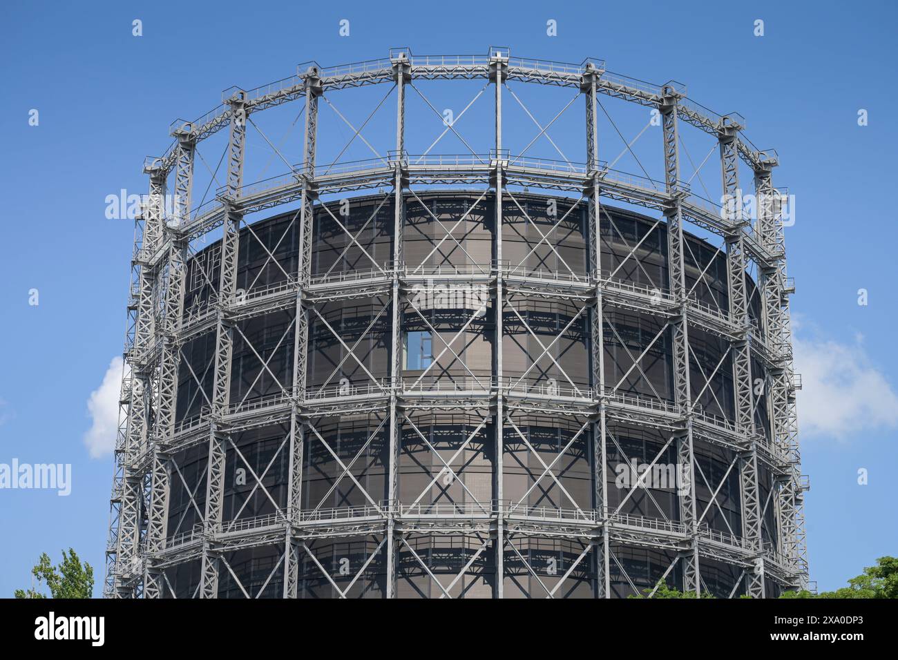 Gasometer, EUREF-Campus, Schöneberg, Berlin, Deutschland Stock Photo ...