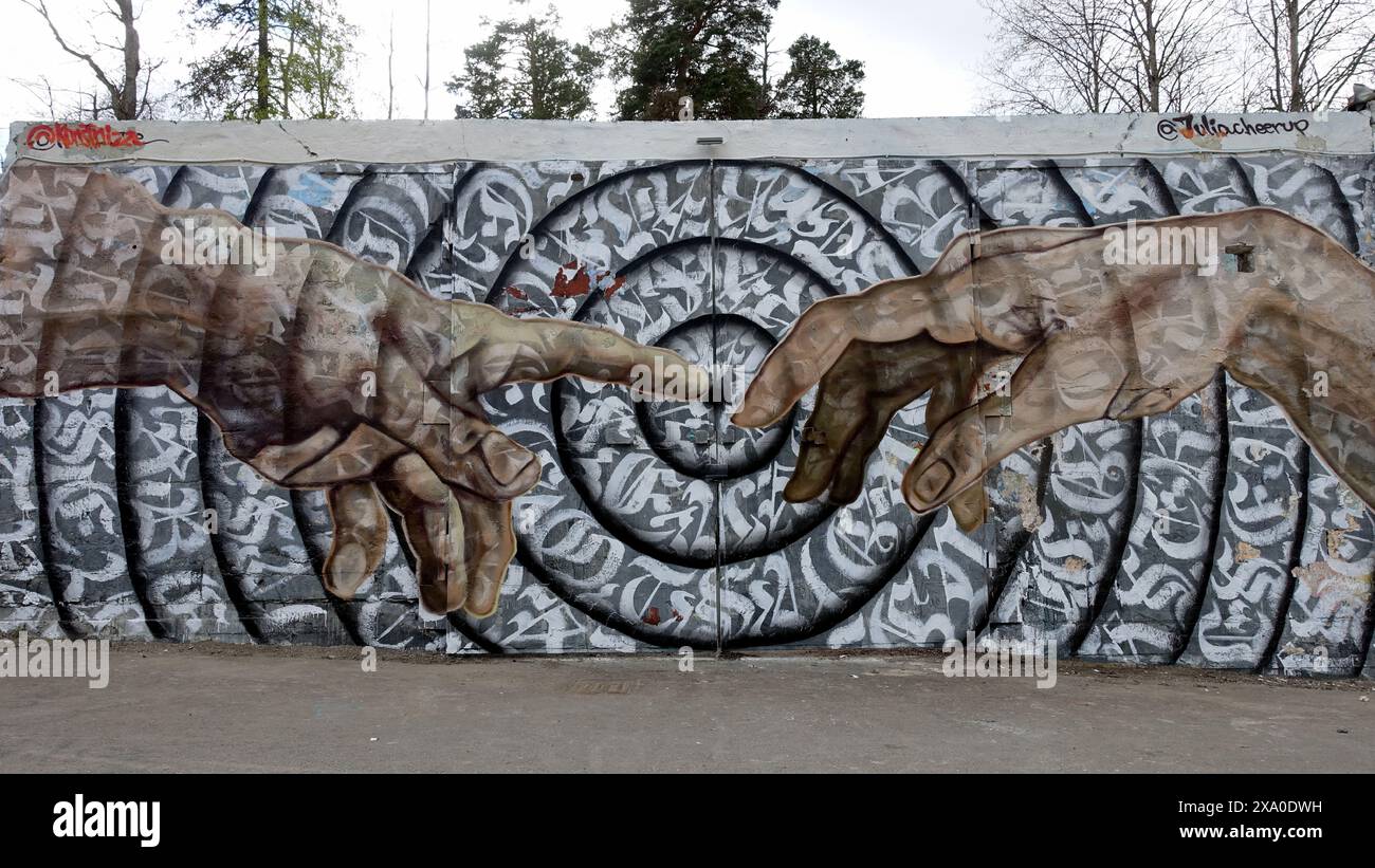 Stockholm, Snosatra, Sweden. May 12 2024. Spring beast. Graffiti ...