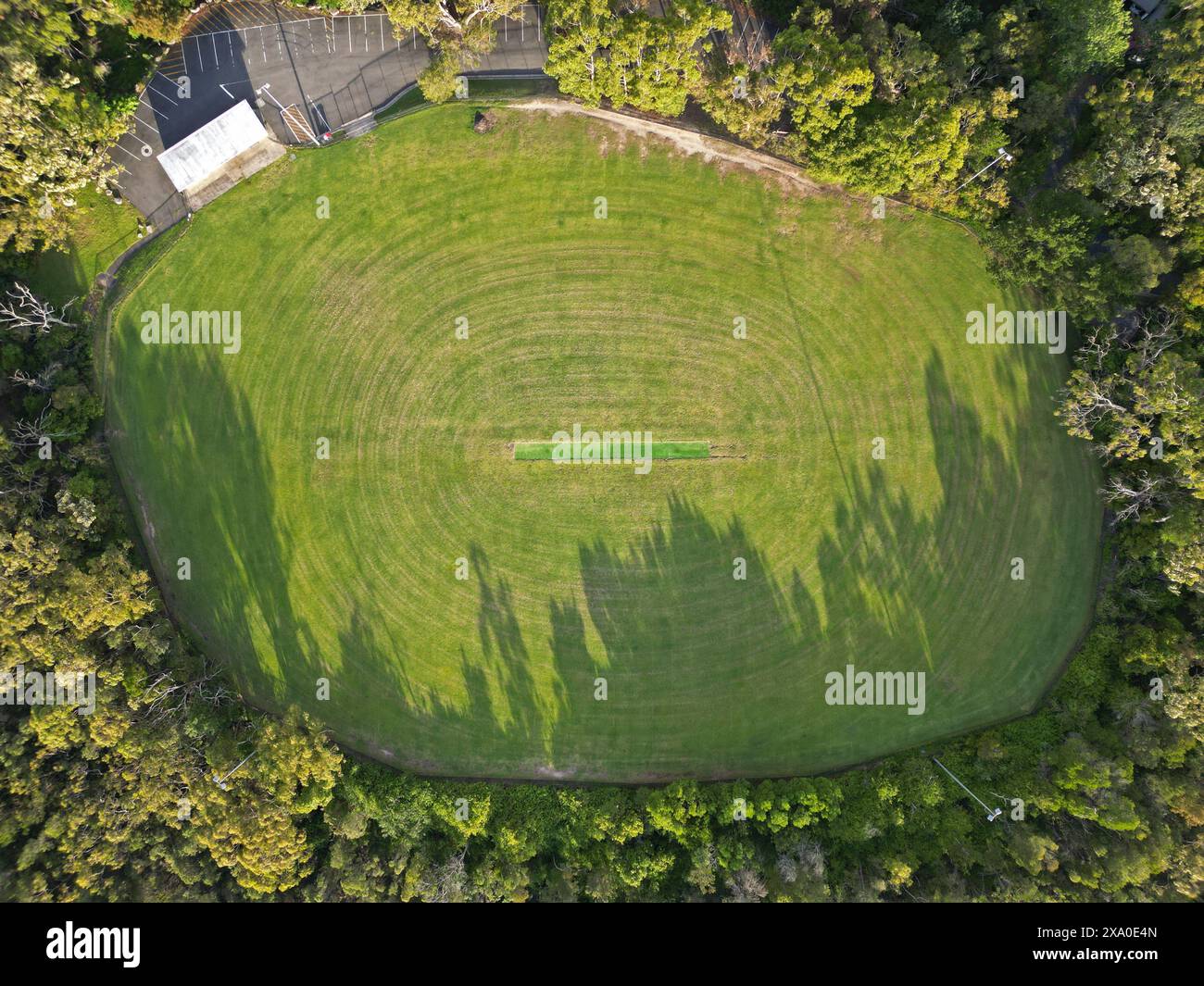 Aerial view of Howson Oval, Turramurra, Sydney, NSW, Australia Stock ...