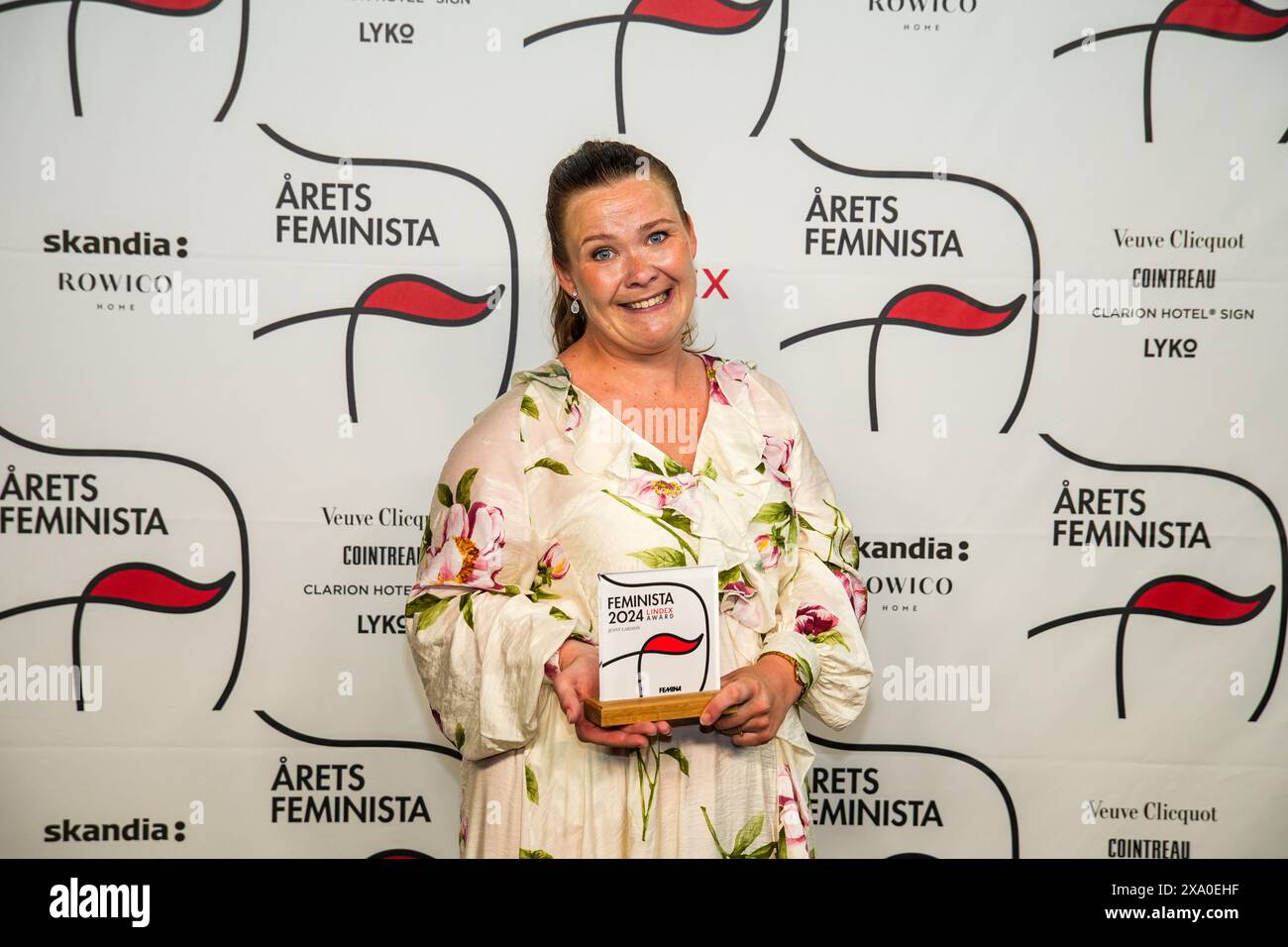 Stockholm, Årets Feminista 2024, Sweden. , . Red carpet for of the Årets Feminista 2024. Jenny ...