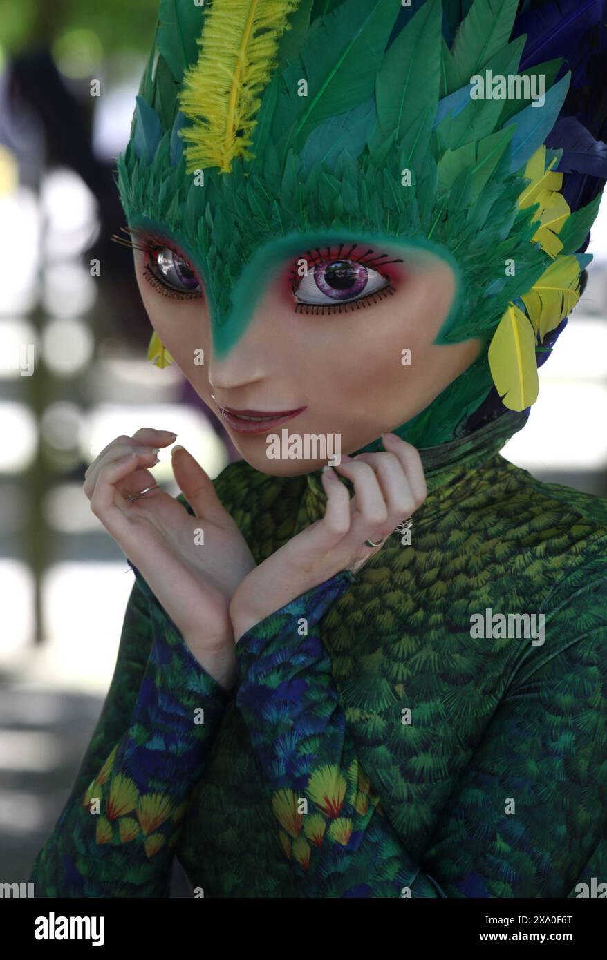 London, UK. Cosplayers (costume player) attendee called Toothiana (The ...