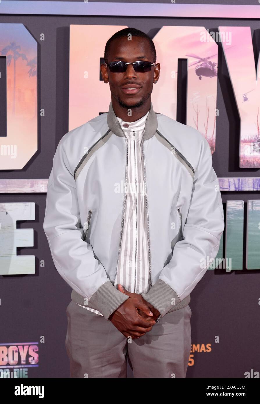 Micheal Ward attends a gala screening for Bad Boys: Ride or Dye, at ...