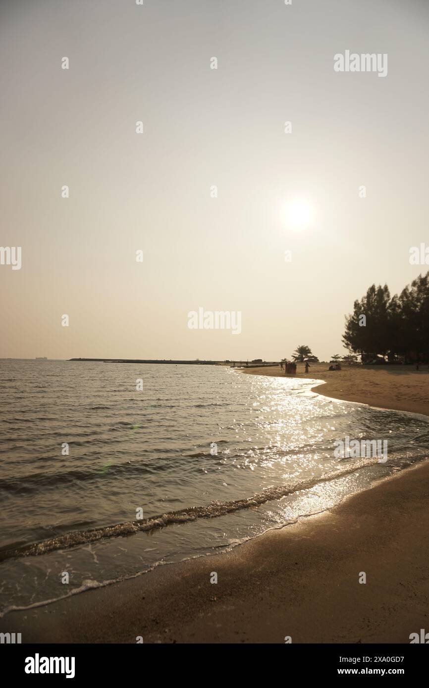 A scenic sunset at Klebang Beach, Melaka, Malaysia Stock Photo - Alamy