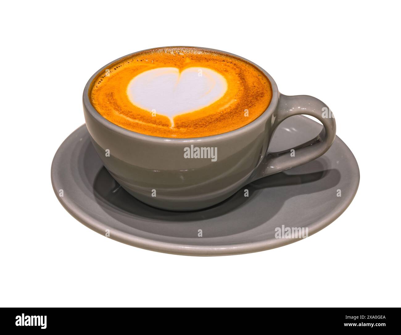 Simple latte art in Cut Out Stock Images & Pictures - Alamy