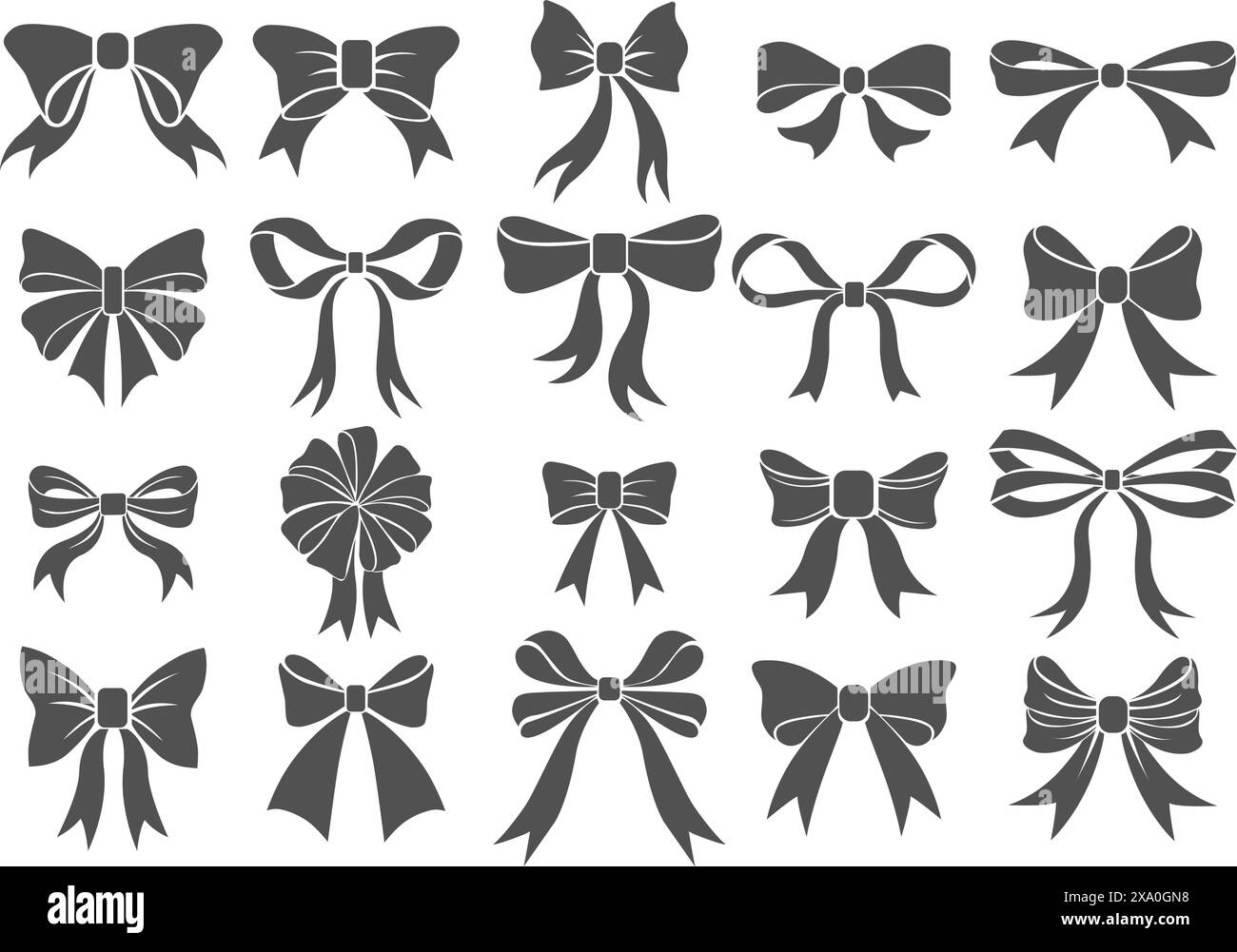 Black satin ribbons bow hi-res stock photography and images - Alamy