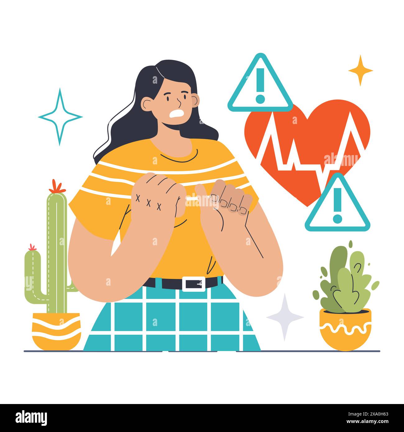 Harm Reduction concept. Woman embracing heart, advocating against ...