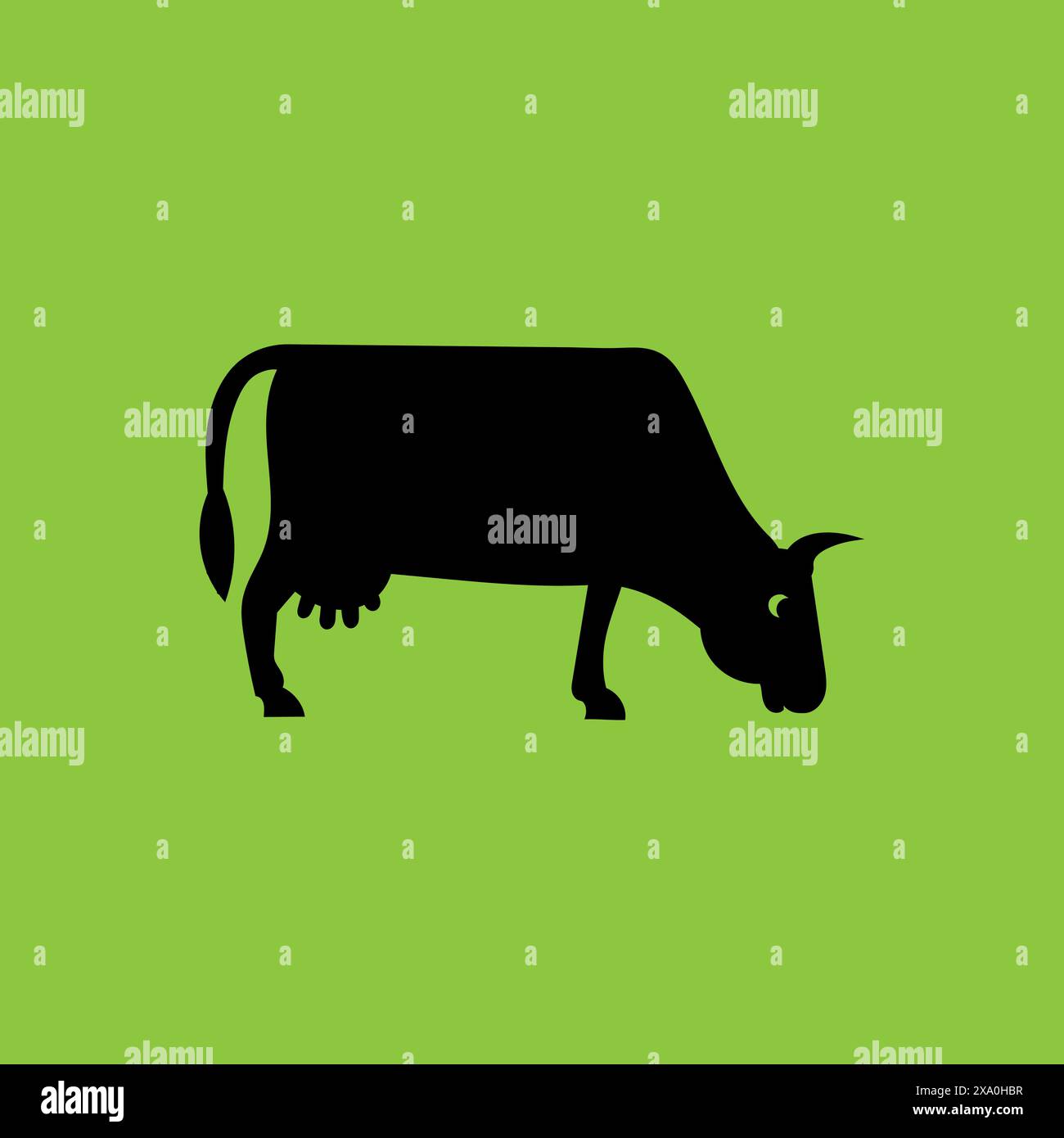 Vintage Cow Side. Line Style. Vector Stock Vector Image & Art - Alamy
