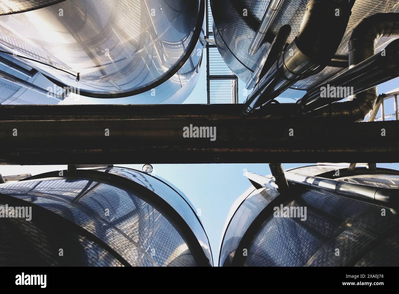 Cylindrical storage tanks hi-res stock photography and images - Alamy