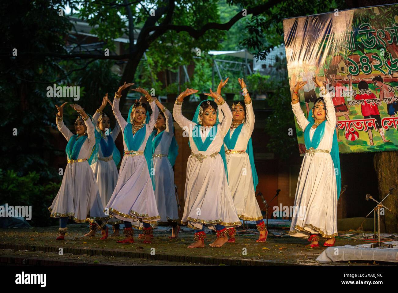 Dancers perform at ‘Barsha Utsab 1426’, a Bengali festival to welcoming ...