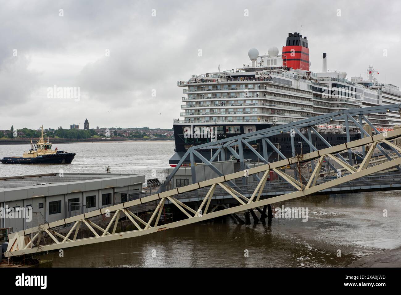Pier Head, Liverpool, UK. 3rd June, 2024. Having recently taken her ...