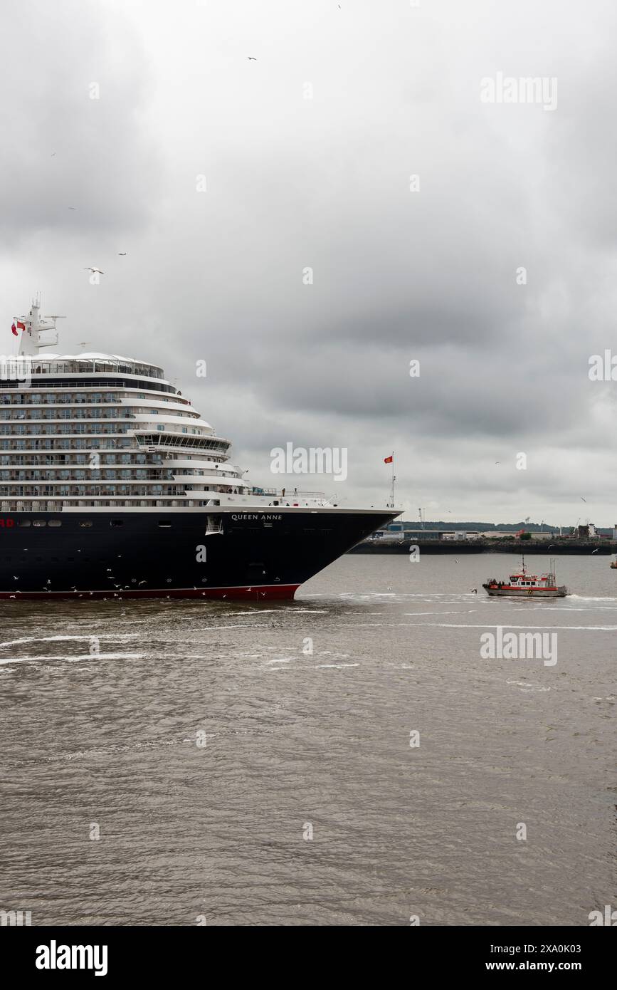 Pier Head, Liverpool, UK. 3rd June, 2024. Having recently taken her ...
