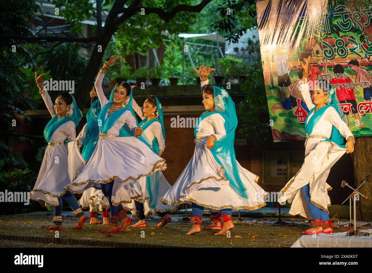 Dancers perform at ‘Barsha Utsab 1426’, a Bengali festival to welcoming ...