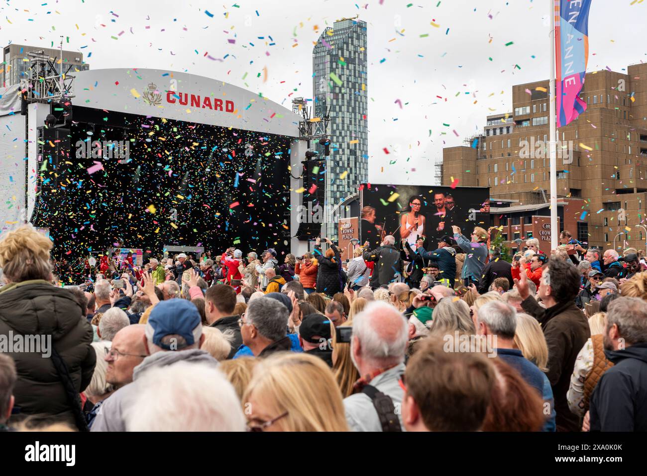 Pier Head, Liverpool, UK. 3rd June, 2024. Having recently taken her ...