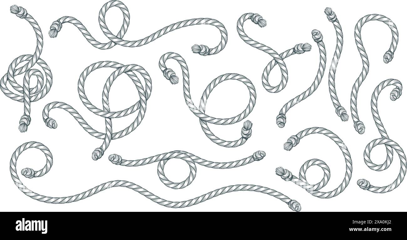 Rope braid braided texture Stock Vector Images - Alamy