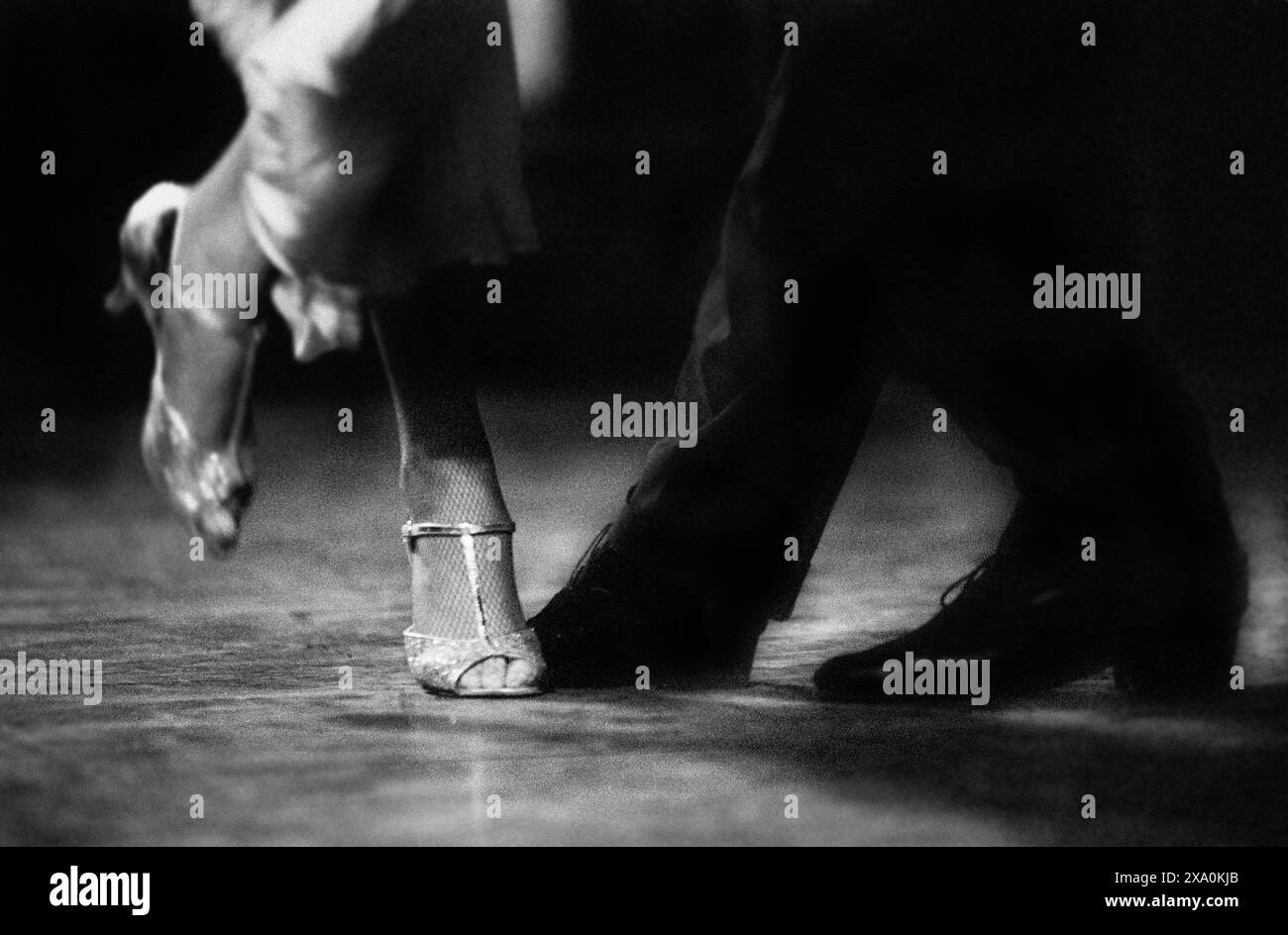 Feet Detail of Couple Dancing Argentinian Tango Stock Photo - Alamy